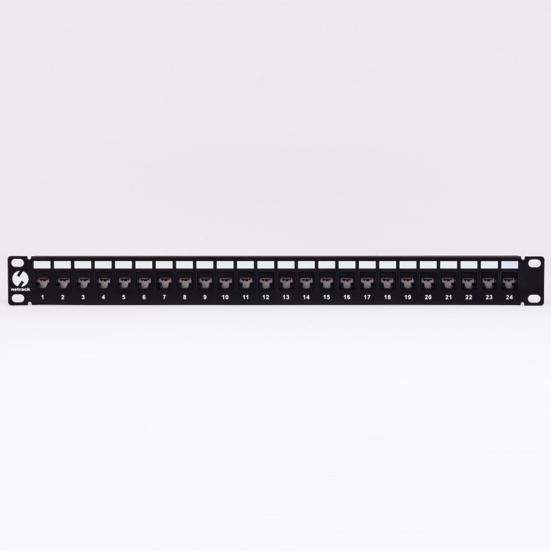 Patch panel keystone RACK 19" 24 porty, UTP, wyposażony 24xkeystone ...