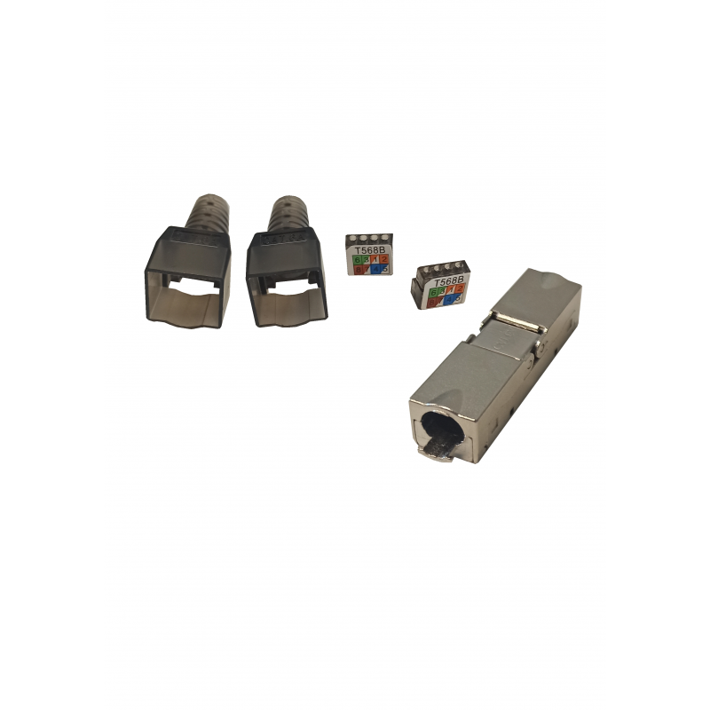 Netrack cable connector IDC-IDC toolless, cat. 6A STP