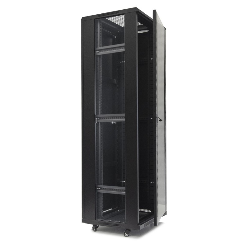 Netrack szafa serwerowa RACK 19" 42U/600x600mm, ZŁOŻONA, drzwi szklane ...