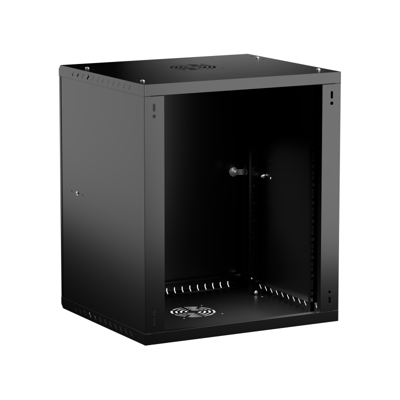 Netrack ECO-Line Rack 19", 12U/450mm - black, metal door