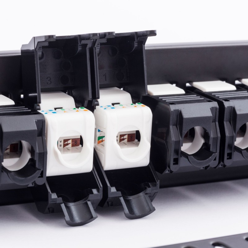 Patch panel Keystone Netrack 10" 12-port