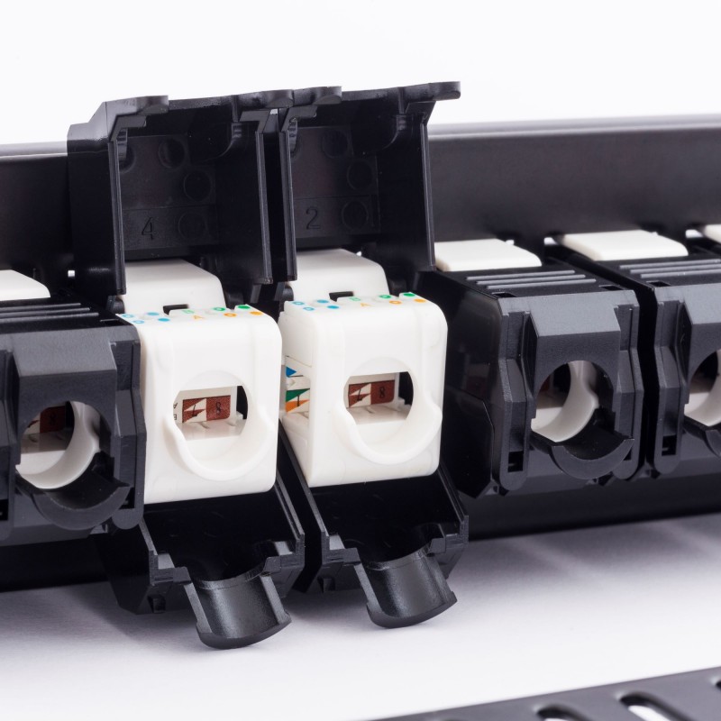 Netrack patch panel keystone 10" 12-ports, UTP, equipped with 12x ...