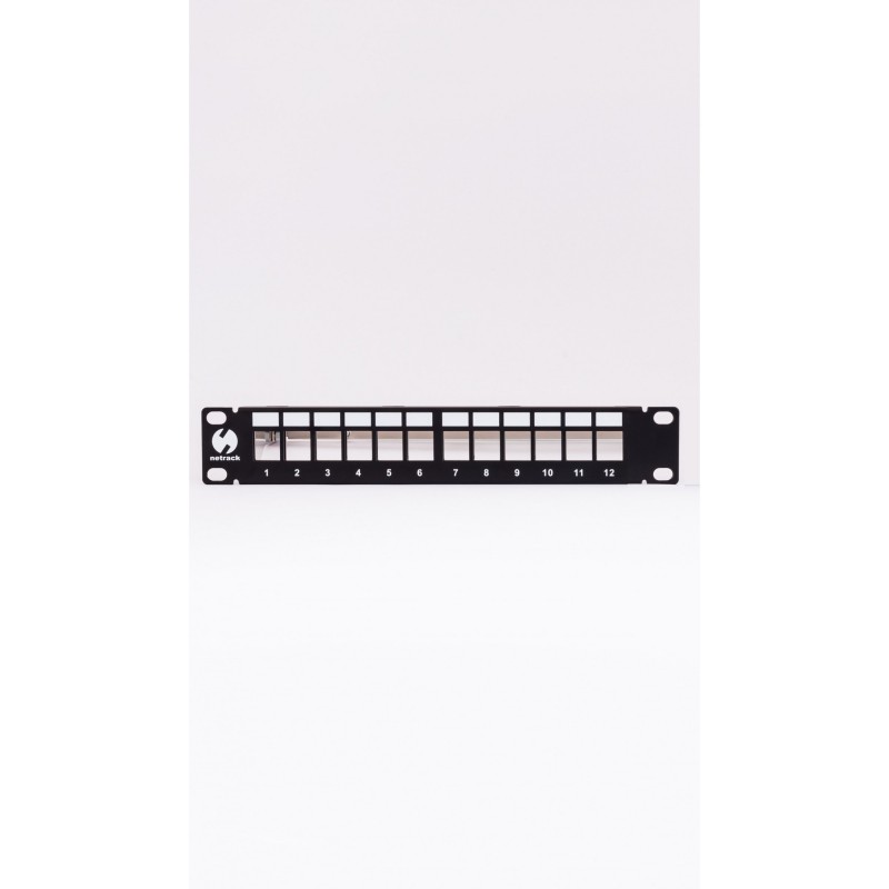 Netrack patch panel keystone 10" 12-ports, UTP, equipped with 12x ...