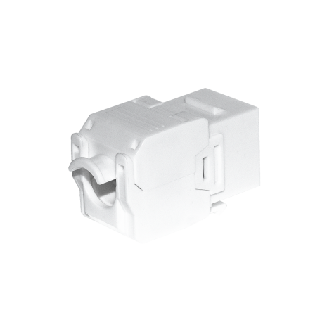Moduł keystone jack RJ45 kat. 6 UTP, beznarzędziowy, Netrack, biały