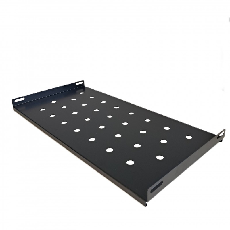 Fixed Shelf RACK 19'' 1U 250mm, Netrack, Black