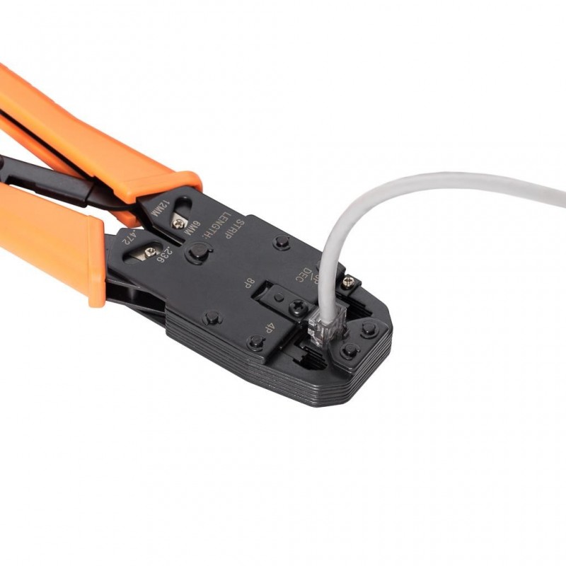 Netrack crimper RJ45 8p+6p+4p, pressure control